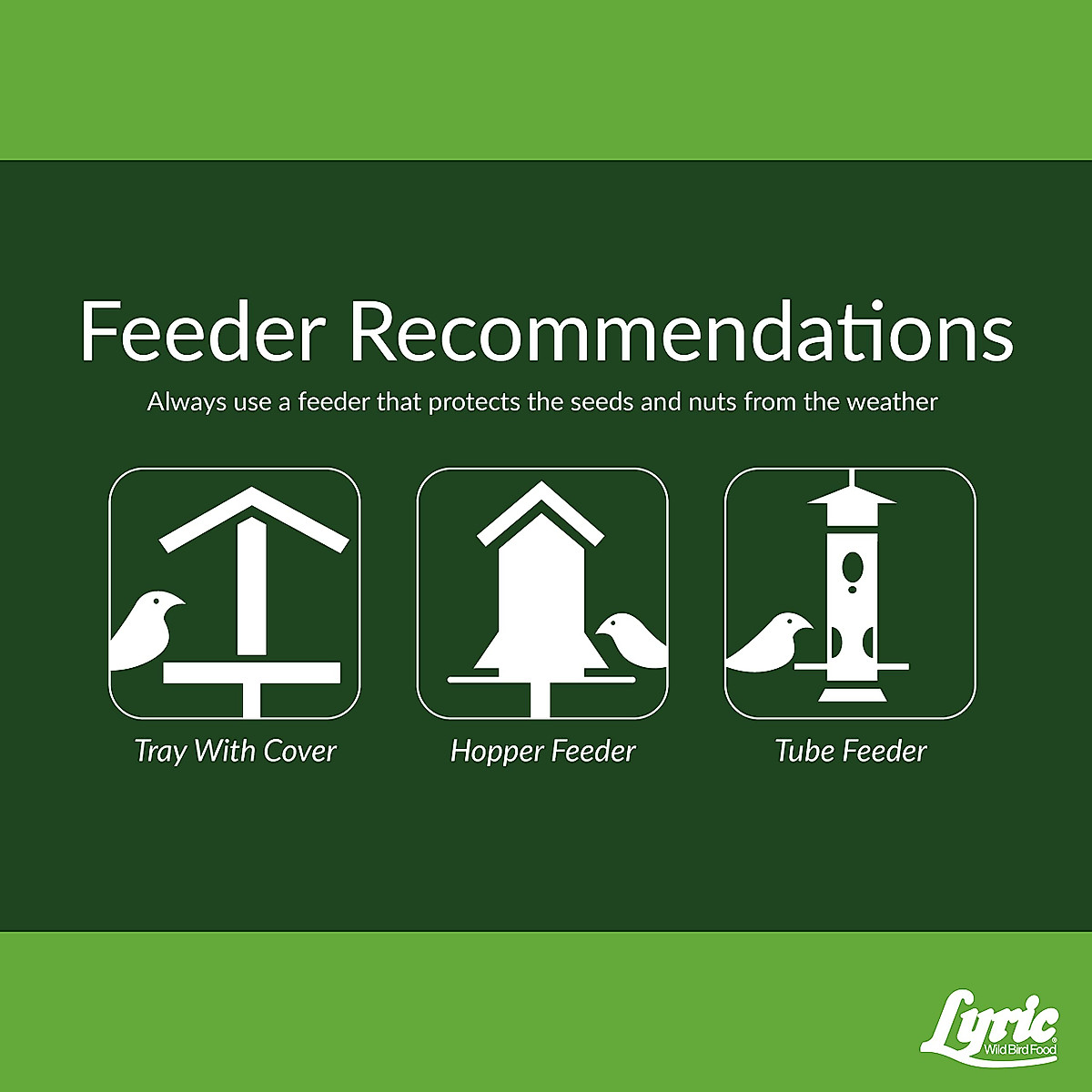 Lyric Fine Tunes Wild Bird Seed - No Waste Bird Food Mix - Attracts Bluebirds, Finches, Chickadees & More - 5 lb bag