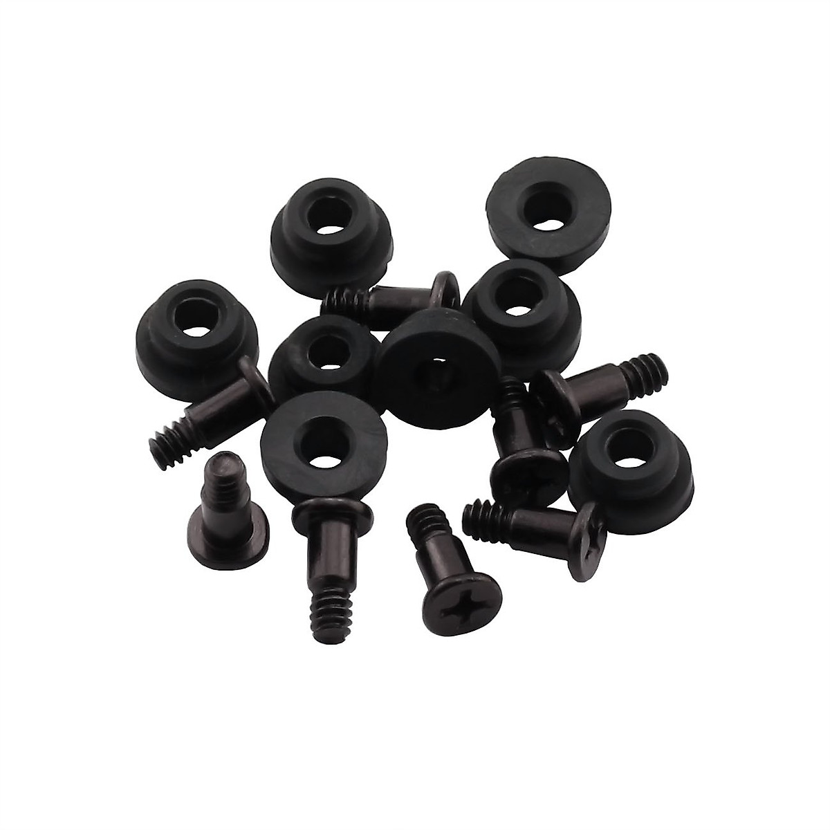 ZRM&E 8pcs 10mm Hard Disk Drive Screws and Shock Absorption Rubber Washer Kit PC Hard Disk Drive Mounting Accessories for 3.5 inches HDD SSD