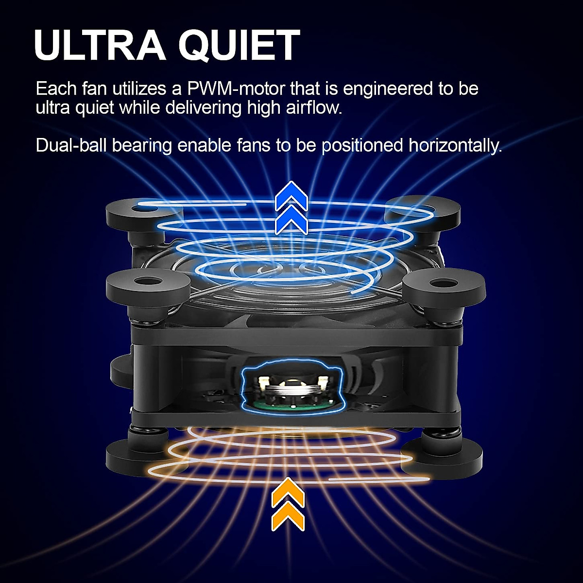 Snowfan U01, Silent Dual 80mm USB Fan, 5V Portable Cooling Fan, 3 Adjustable Wind speeds for Receiver DVR Playstation Xbox Computer Cabinet Cooling (duan fan 8025)