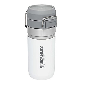 Stanley Quick Flip Stainless Steel Water Bottle .47L / 16OZ Polar – Leakproof Metal Water Bottle Kids - Push Button Locking Lid - BPA-Free Kids Thermos Water Bottle - Dishwasher Safe