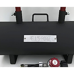 Hell's Forge Portable Propane Forge Double Burner Large Capacity Knife and Tool Making Farrier Forge MADE IN THE USA