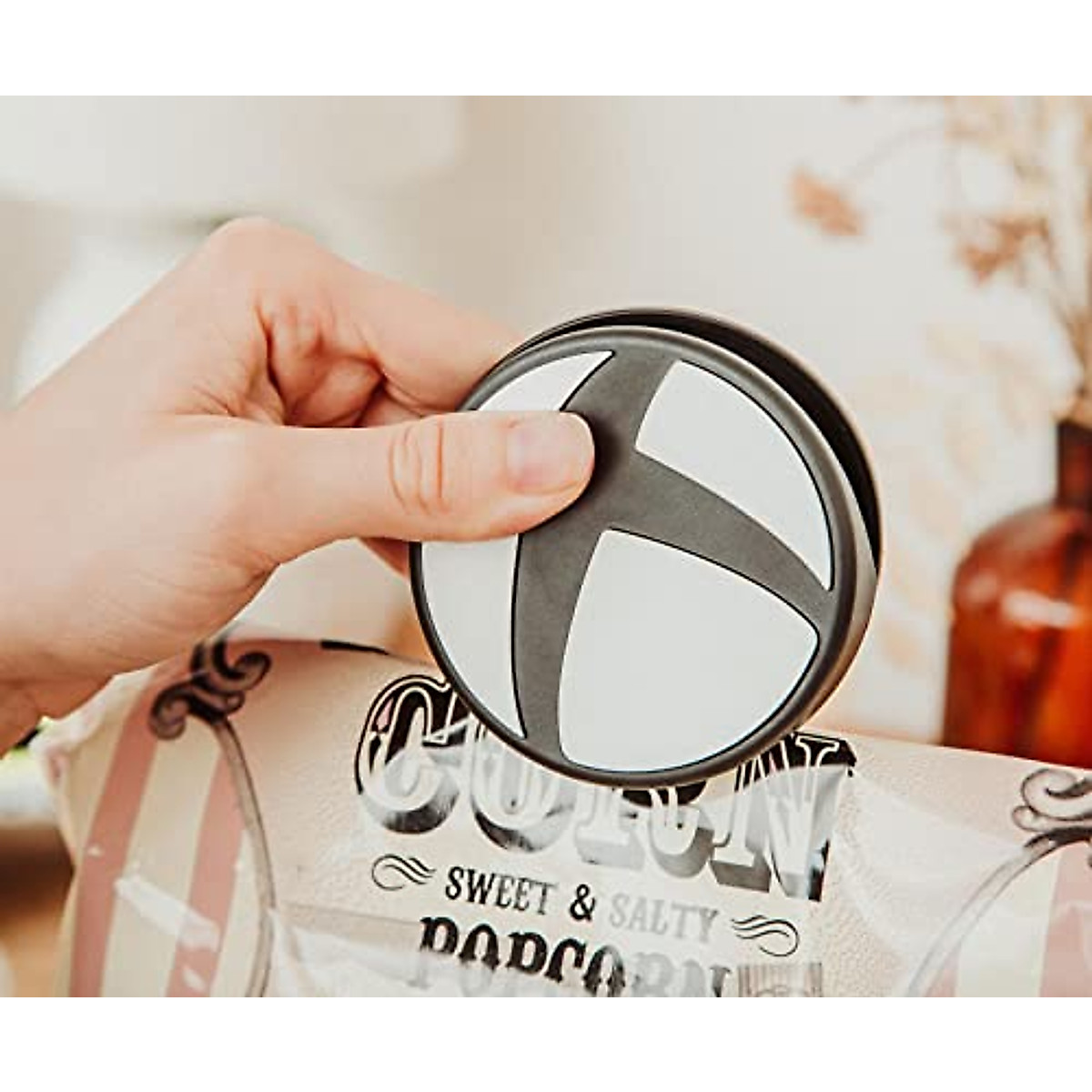 Xbox Logo Heavy Duty Chip Clips, Set of 4 | Plastic Bag Clamps For Snacks and Food Storage With Air Tight Seal Grip | Useful Home & Kitchen Decorations, Cute Video Game Gifts and Collectibles