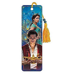 Disney Bookmark for Adults Kids Bundle - 4 Pc Disney Live Action Movie Bookmark Set Featuring Aladdin, Beauty and The Beast, Dumbo, and Lion King (Disney School Supplies)