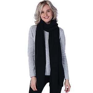 cashmere 4 U 100% Pure Cashmere Wrap Shawl- Extra Large Stole Scarf for Woman