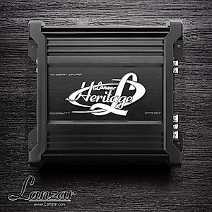 Lanzar B52 Car Audio, Amplifier Monoblock, 1 Channel, 2,000 Watt, 2 Ohm, RCA Input, Bass Boost, Mobile Audio, Amplifier for Car Speakers, Car Electronics, Crossover Network (HTG137) , BLACK,Standard