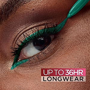 L'Oreal Paris Infallible Grip Mechanical Gel Eyeliner Pencil, Smudge-Resistant, Waterproof Eye Makeup with Up to 36HR Wear, Emerald Green, 1 Kit