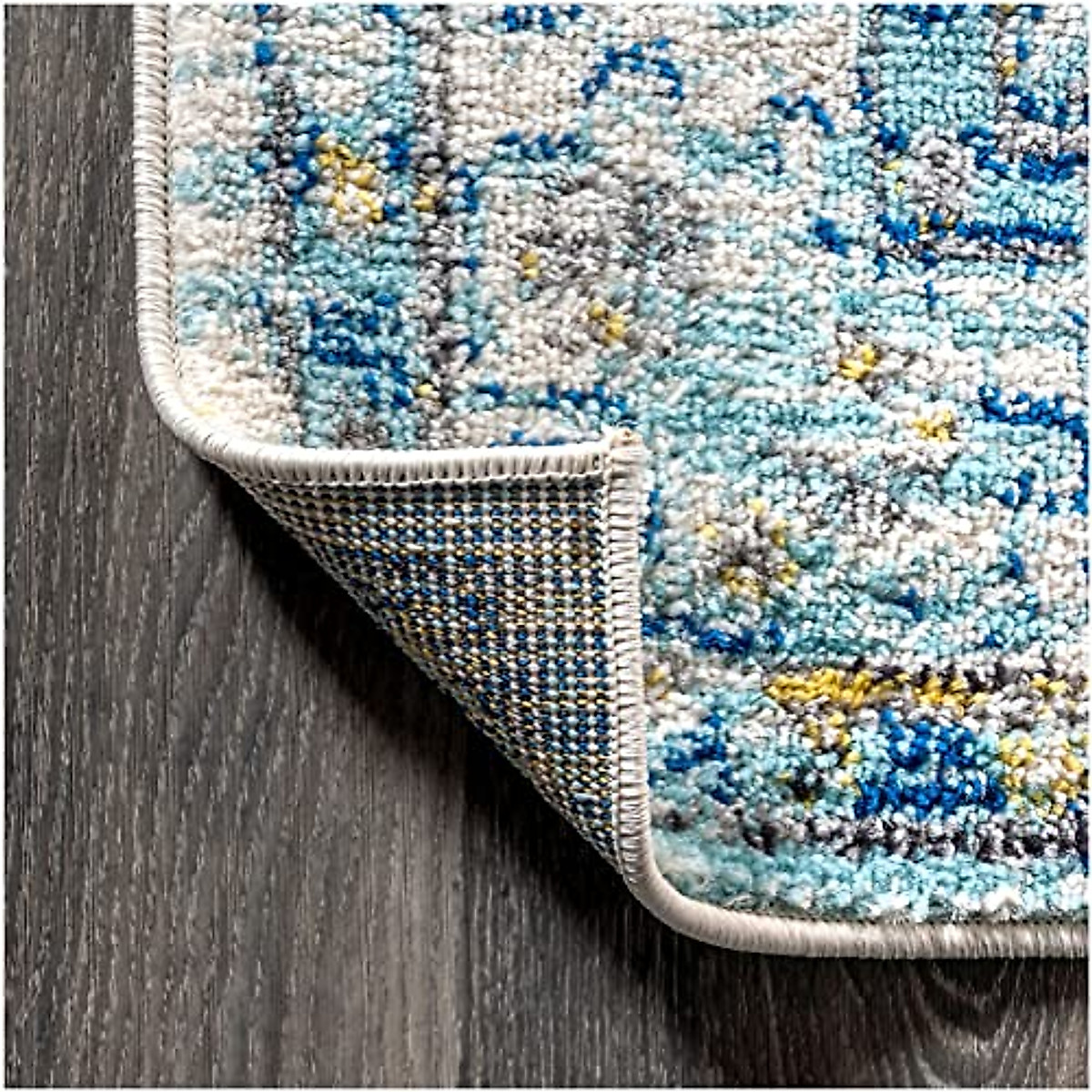 JONATHAN Y Modern Persian Boho Vintage Medallion Cream/Blue 3 ft. x 5 ft. Area-Rug, Bohemian, Easy-Cleaning, for Bedroom, Kitchen, Living Room, Non Shedding (MDP202A-3)