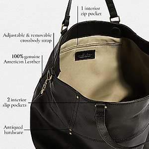 American Leather Co. - Lolo Large Tote - Highly Functional & Superbly Fashionable - Saddle Smooth