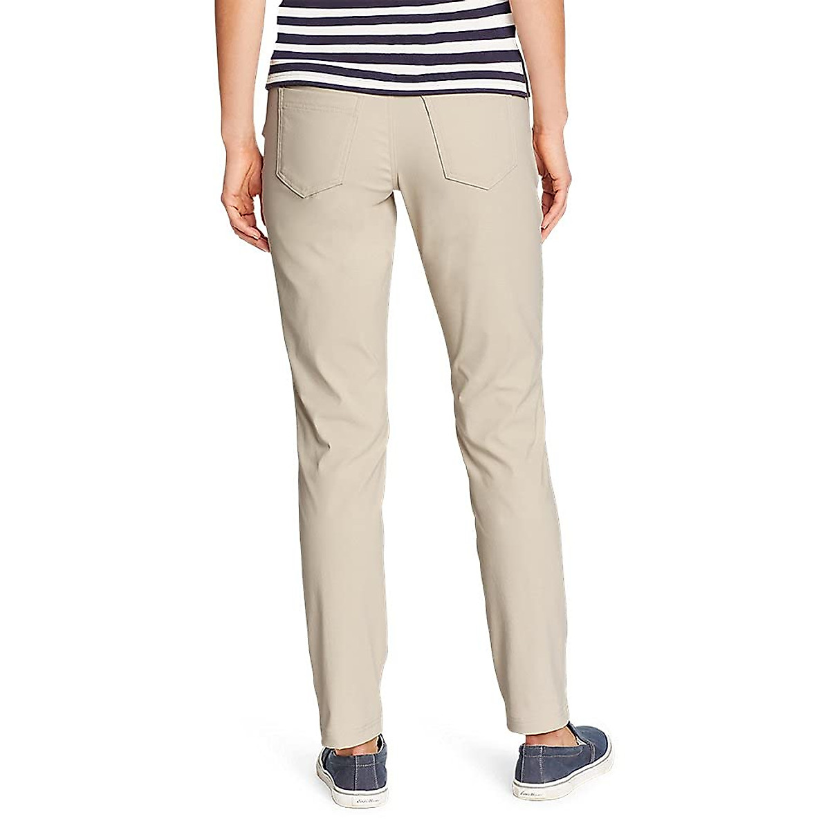 Eddie Bauer Women's Rainier Slim Straight Pants, Black, 6, Hiking Pants