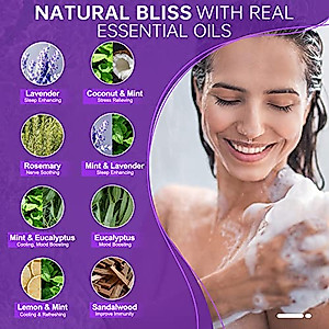 Aromatherapy Shower Steamers Christmas Gifts Set Lavender - Swcandy 8 Pcs Bath Bombs Gifts for Women, Shower Bombs with Essential Oils Relaxation Gifts for Home SPA, Melts for Women Who Has Everything