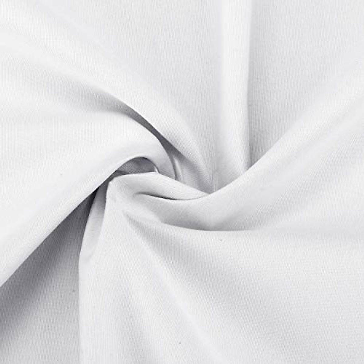 Home Collection 2 Panels 100% Blackout Curtain Set Solid Color with Rod Pocket Grommet Drapes for Kitchen, Dinning Room, Bathroom, Bedroom,Living Room Window New (74” Wide X 83” Long, White)
