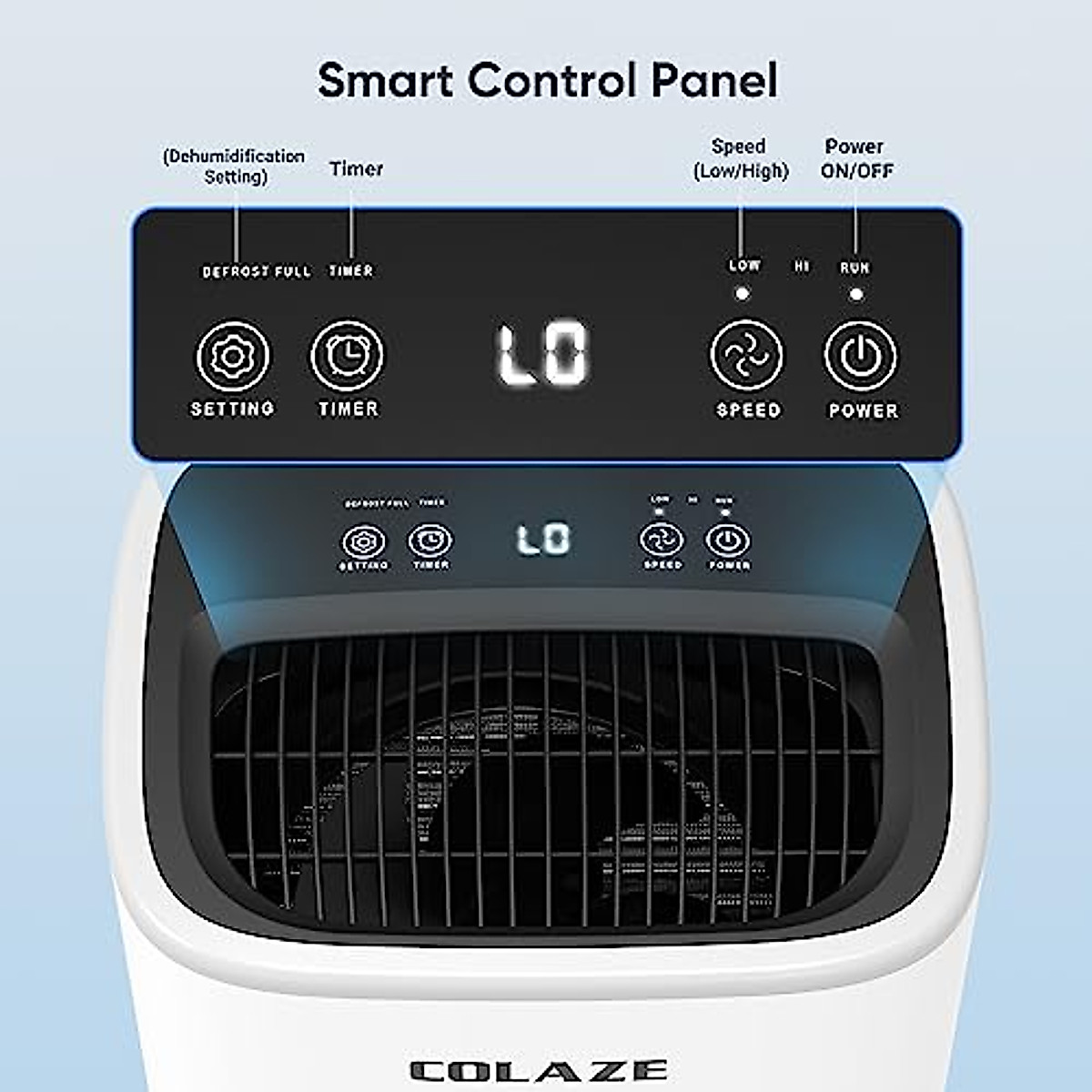 2500 Sq. Ft 30 Pint Dehumidifier, COLAZE DH01 Energy Star Dehumidifiers with Drain Hose for Home Basement Bedroom Bathroom, Auto Defrost & Overflow & Timer & Dry Function with 0.66 Gal Bucket