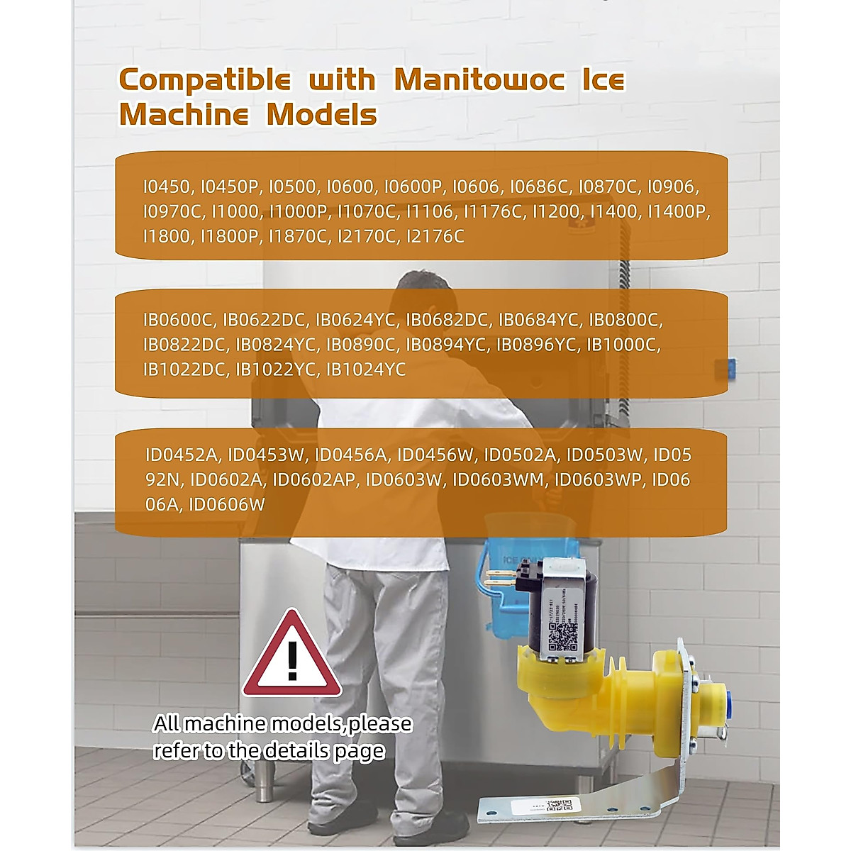 2024 New 000008484 33129030 000009122 IH9122 OEM Water Inlet Valve Fits For Manitowoc Ice Machines,220/240V 50/60Hz 6W-2 year warranty