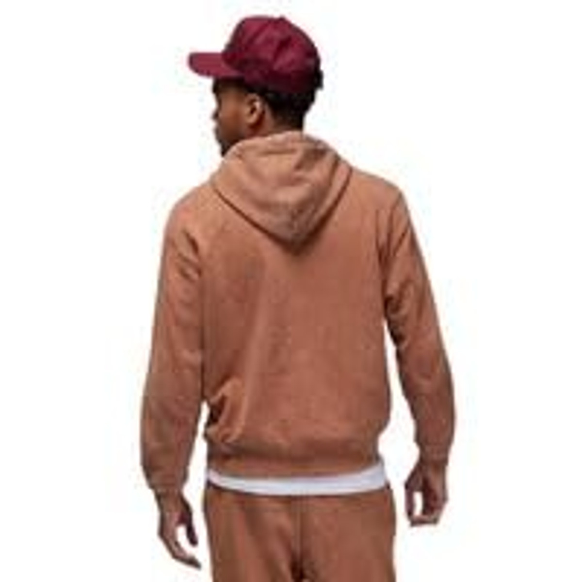 Nike Jordan Mens Flight Fleece Washed Pullover Hoodie L Ligth Brown