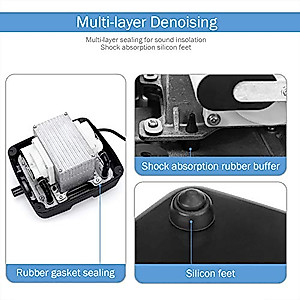 AquaMiracle Linear Air Pump AP40 for Pond Aeration, Septic Air Pump, Hydroponic Air Pump, Pond Air Pump, 635GPH 0.028MPa, for Pond, Waste Treatment, Aquarium, Fish Farm, Seafood Restaurant