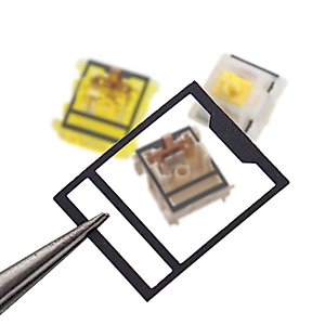 Terukir Wunzkii Mechanical Keyboard Switch Film 120pcs Switches Film Inter-axial Paper Switch Repair HTV Inter-axial Pad Structure Compatible with Cherry MX kailh Gateron Switch