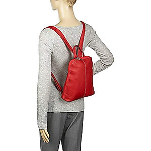 Le Donne Leather U-Zip Bag - Women's Designer Leather Sling/Backpack - Versatile Bag With Adjustable & Convertible Strap - Multipurpose Casual Travel Bag