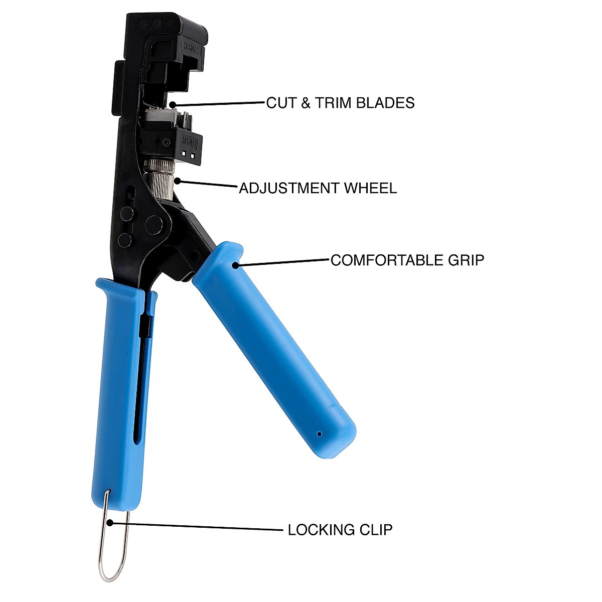 Verbex Speed Termination Tool - RJ45 Keystone Jack Easy Termination Tool Cat6/5e/5 Keystone Jacks