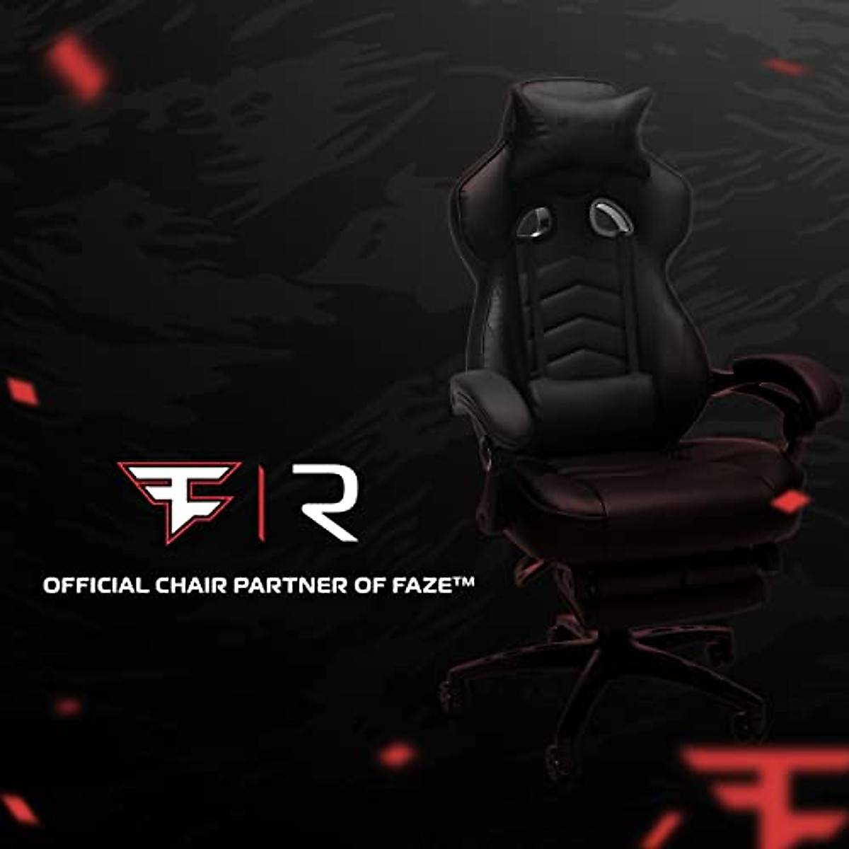 RESPAWN 110 Ergonomic Gaming Chair with Footrest Recliner - Racing Style High Back PC Computer Desk Office Chair - 360 Swivel, Adjustable Lumbar Support, Headrest Pillow, Padded Armrests - 2019 White