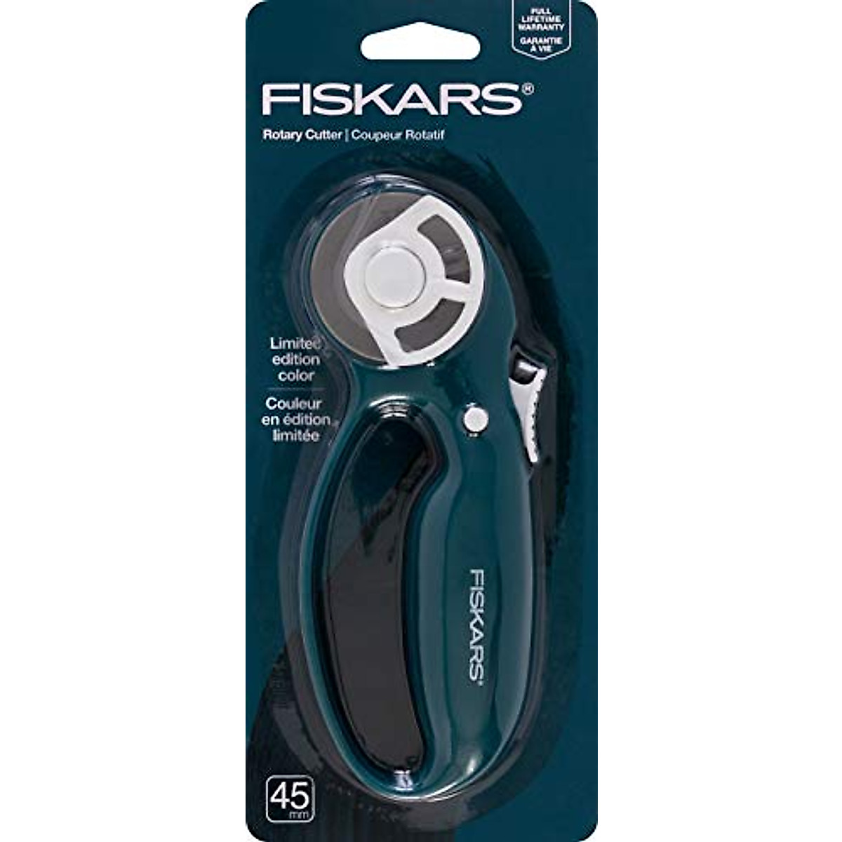 Fiskars Classic Loop Handle Pnk Rotary Cutter 45mm, White/Blue