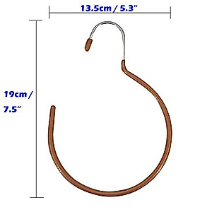 Home Storage Set of 5 Belt Ring Hanger Portable Multi-use Closet Organizer for Belts Ties Scarves