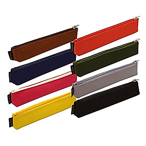 [DELFONICS] Marek Slim Pencil Case Simple Cotton School Pen Bag Pencil Pouch Case 500315 Olive