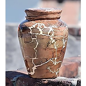 Resin Keepsake and Wooden Cremation Urn for Human Ashes Male/Female, Cremation Adult Funeral Urn Box # Personalized Urn for Human Ashes - Custom Urn for Ashes (Large)