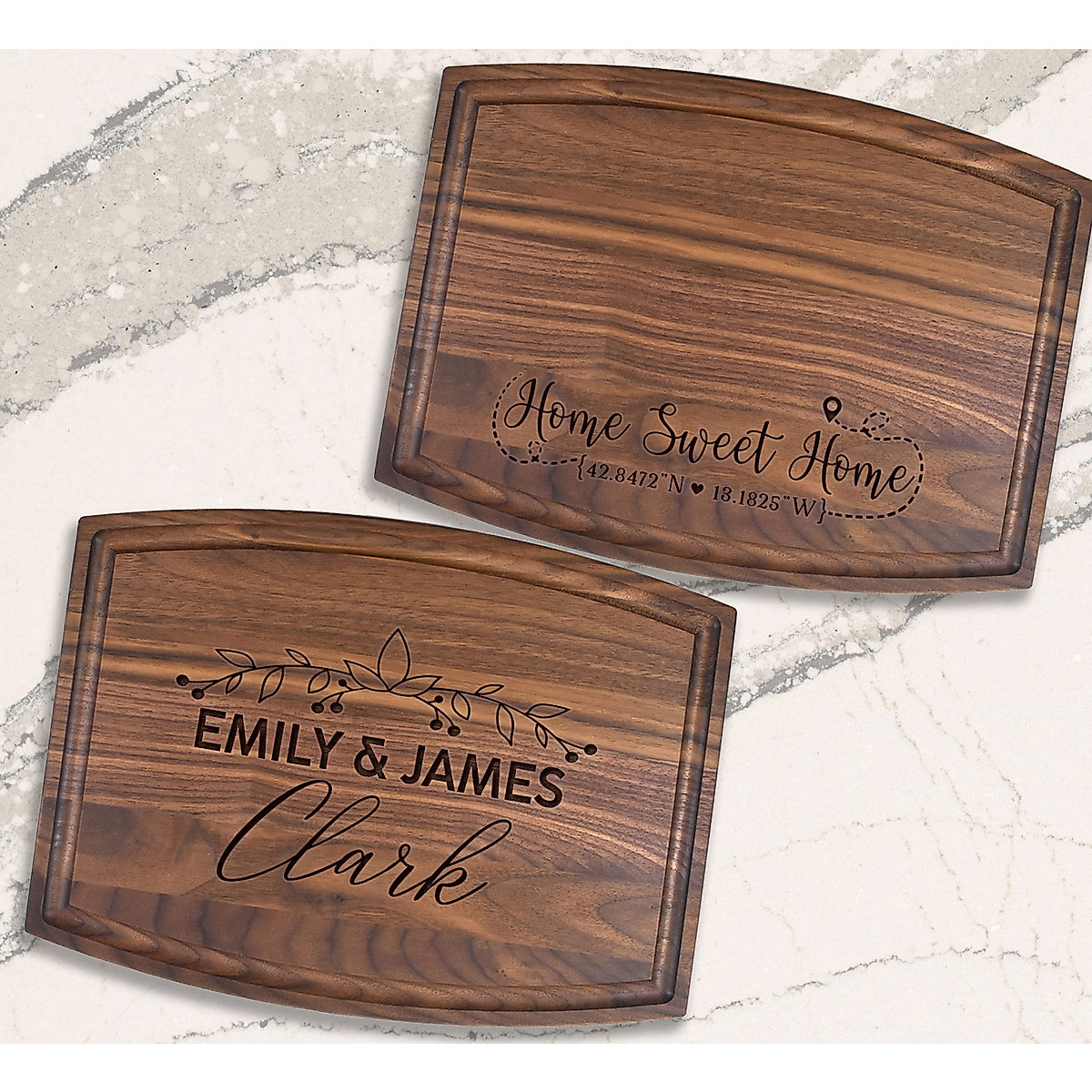 Custom Cutting Board Wedding Gift for Couple Personalized Mr & Mrs Cutting Board Arched Cutting Board Wood Engraved