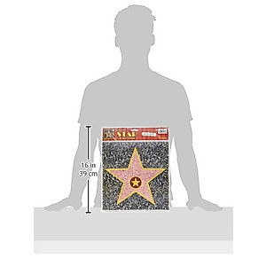 Beistle Walk of Fame Star Peel-N-Place Decoration