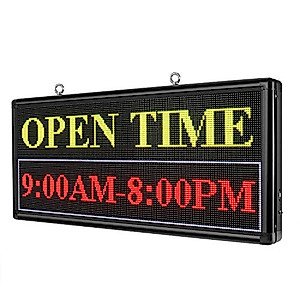 Color Trade P6 Outdoor LED Sign - Full Color, High-Res 40x18 Inches