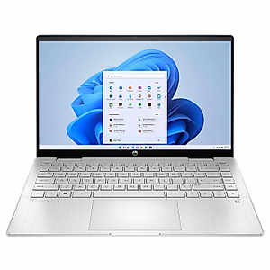 HP 2022 Pavilion x360 14" FHD IPS Touchscreen Premium 2-in-1 Laptop, 12th Gen Intel 10-Core i5-1235U Upto 4.4GHz, 8GB RAM, 1TB PCIe SSD, Backlit KB, Fingerprint, Windows 11 Home + HDMI Cable