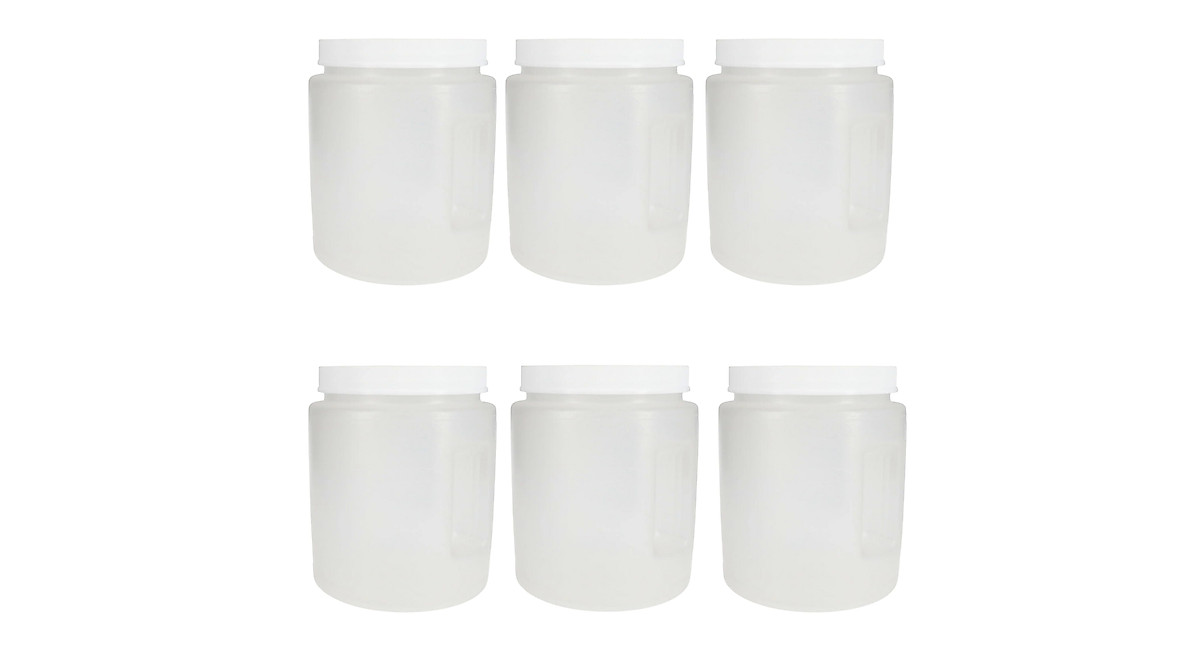 Large Plastic Canisters with Twist-On Lids - 2 Qt Storage Solutions