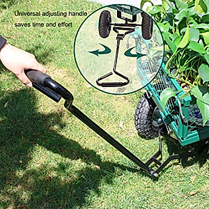 Garden Carts Yard Dump Wagon Cart Lawn Utility Cart Outdoor Steel Heavy Duty Beach Lawn Yard Landscape