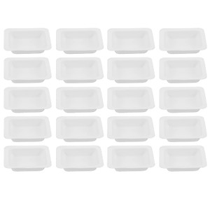 Balacoo 20pcs Weighing Boat Weighing Boat Powder Scale Square Lab Dish Container Anti- Static Weighing Square Weighing Pan Weighing Paper Weighing Tray Large Plastic Mini Dry Powder White