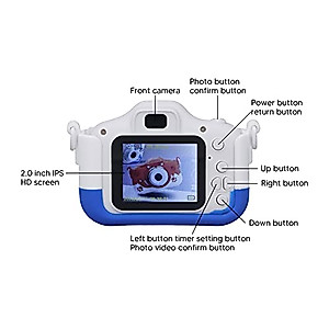 Kids Digital Camera, Outdoor Small Portable Kids Camera Blue 40MP HD