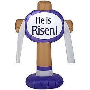 Easter Inflatable 3.5 Cross Christian Inspirational Yard Decor by Gemmy