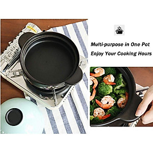 MYYINGBIN Moroccan Tagine Pot Ceramic Slow Cooker Suitable for Oven Microwave Oven Gas Stove Electric Ceramic Stove, 1.5 Liter, Green