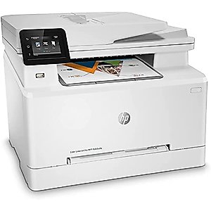 HP Color Laserjet Pro M283cdw Wireless All-in-One Laser Printer-Remote Mobile Print-Print Scan Copy Fax-Auto 2-Sided Printing, 22ppm, 600x600DPI, 260-Sheet, with WULIC Printer Cable