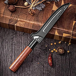 HENWAFX Sashimi Knife Meat Filleting Sashimi Japanese Sushi Salmon Sliced Kitchen Chefs yanagiba Knife