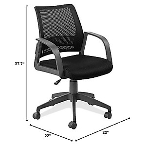 Leick Black Mesh Back Office Chair