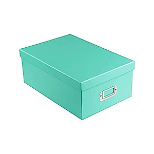novelinks Photo Case 4" x 6" Photo Storage Box - 10 Inner Picture Storage Container Photo Organizer Case Picture Box Storage Photo Craft Keeper (Green)