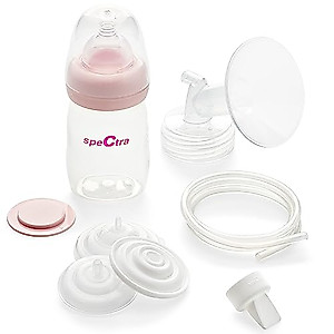 Spectra - Premium Breast Milk Pump Accessory Kit with Baby Bottles - Medium 24mm - Breast Pump Accessories