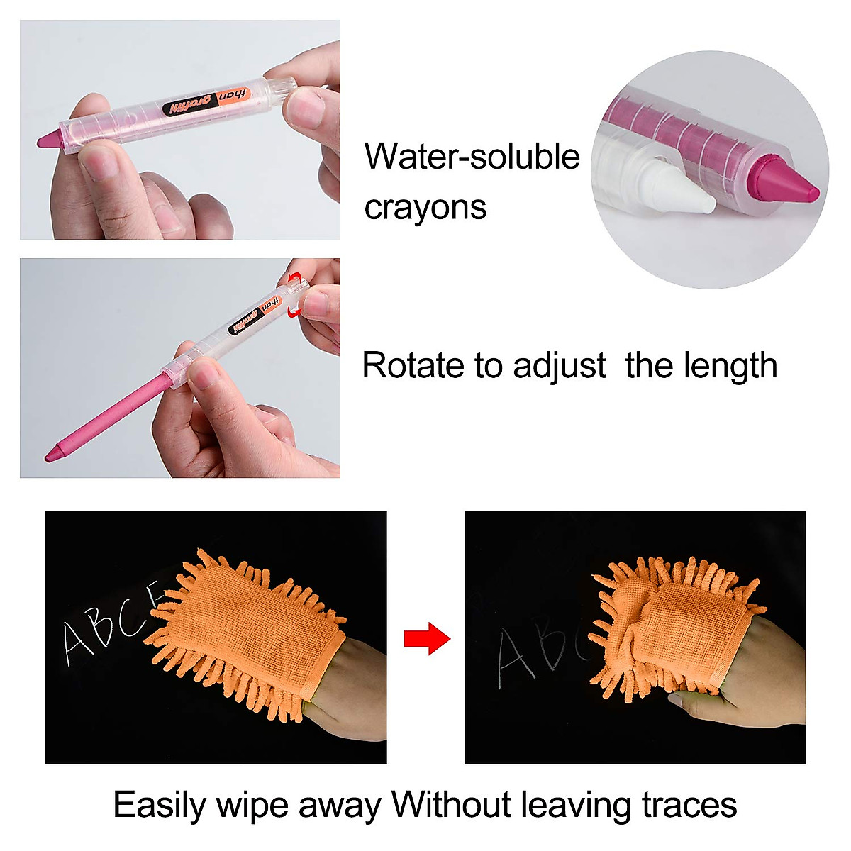 Board2by Magnetic Chalkboard Contact Paper for Wall, 38.9 x 18 Self Adhesive Chalk Board Wallpaper, Blackboard Paper with 46 Magnetic Letters for Kids, Black