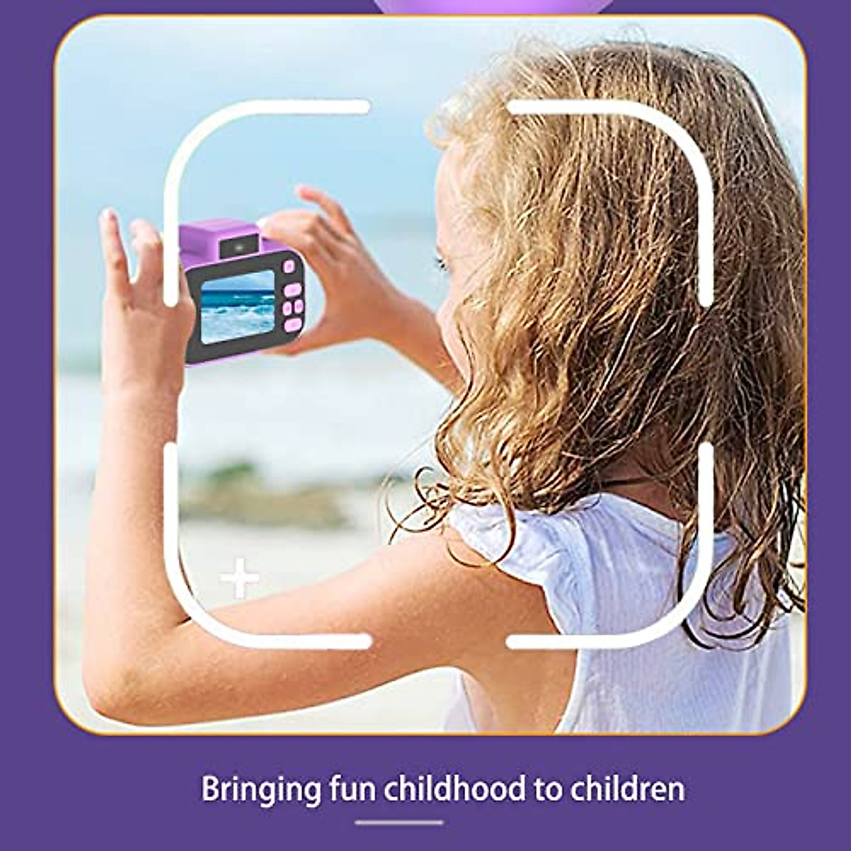Kids Camera, Gifts for Boys, Girls of Age 3-9, 1080P HD Digital Video Cameras for Toddler, 48MP high Definition Digital Camera, 32GB SD Card,Video And Games, With Flashlight, 800mah Battery (Purple)