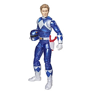 Power Rangers Lightning Collection 6-Inch Mighty Morphin Metallic Blue Ranger Collectible Action Figure Toy with Accessories F2353