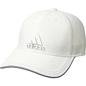 adidas Men's Contract Structured Adjustable Cap, White/Grey, One Size