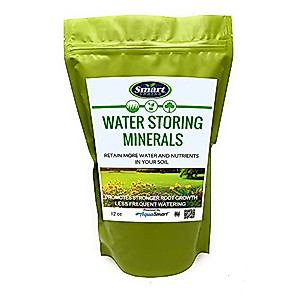 AquaSmart Water Storing Minerals – Fewer Plant Waterings for Indoor Pots and Outdoor Gardens – Self Watering Garden Soil Additive - Natural Non-Toxic Coated Magic Sand for Planters