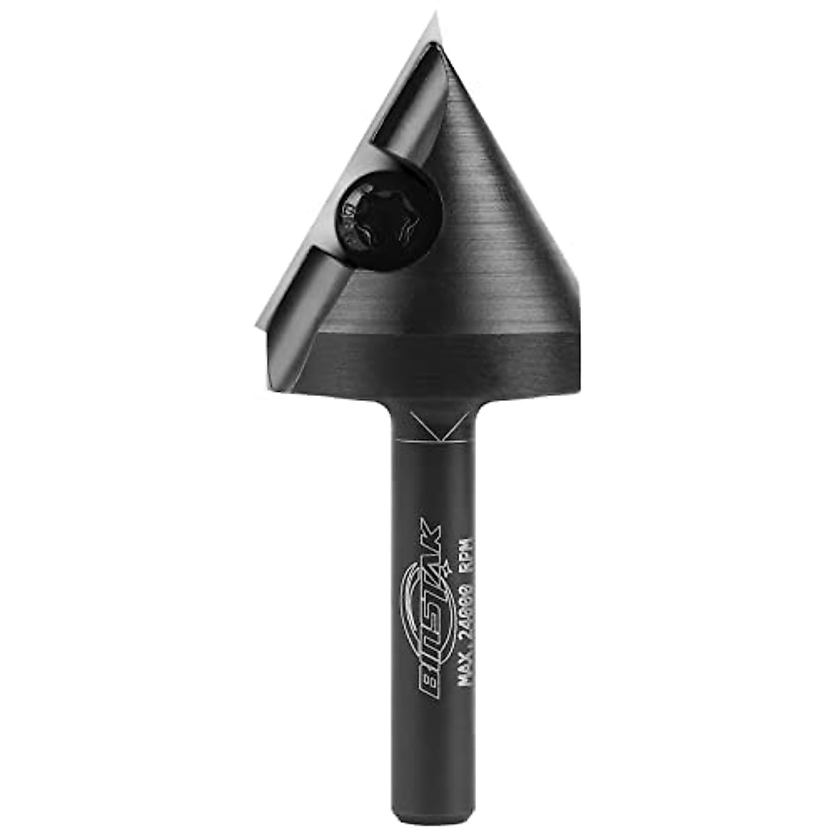BINSTAK 60 Degree V Groove Router Bit 1/4 Inch Shank, Carbide Insert Wood CNC Router Bits for Woodworking Engraving Carving