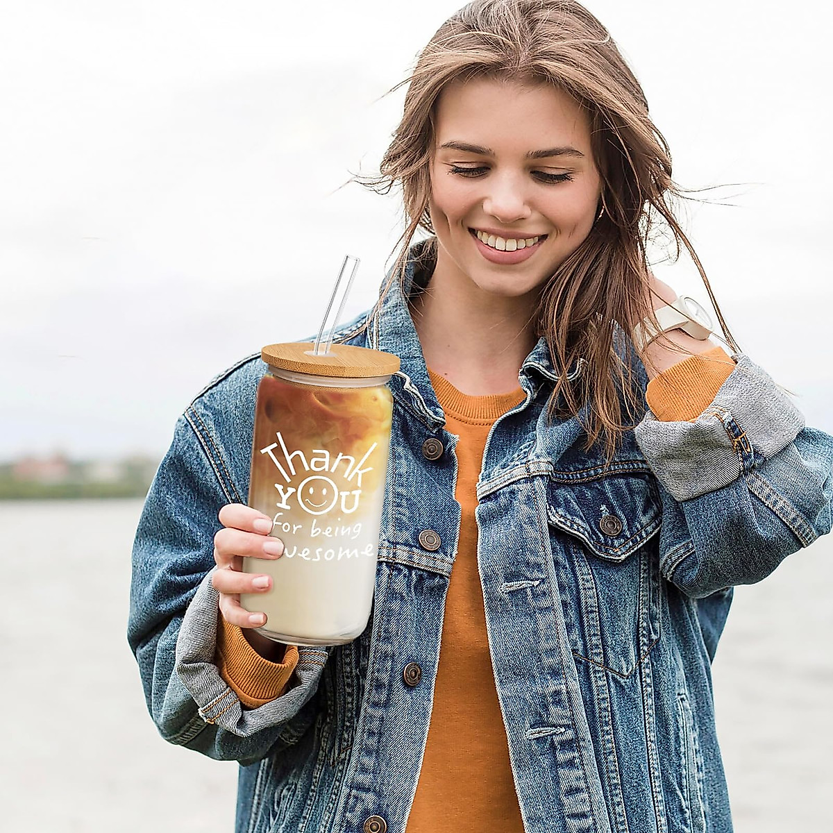 Thank You Gifts for Women, 7PCS Employee Appreciation Gifts Baskets for Women, Thank You Appreciation Gifts for Coworkers Teacher Principal Boss Secretary Nurse - Spa Gratitude Glass Cup Gift Box