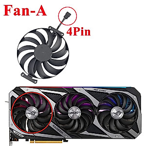 inRobert 95MM CF1010U12S 12V 0.45A 7Pin Video Card Fan for ASUS ROG Strix RTX 3090 3080 3070 3060 Ti GPU Graphics Card Fan